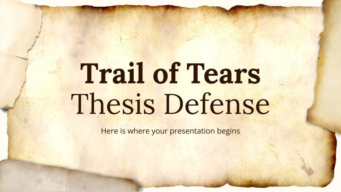 Trail of Tears Thesis Defense | Google Slides & PowerPoint