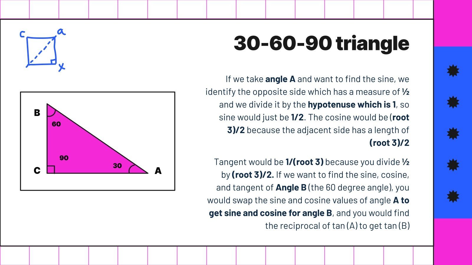 Triángulos rectos | Google Slides y PowerPoint