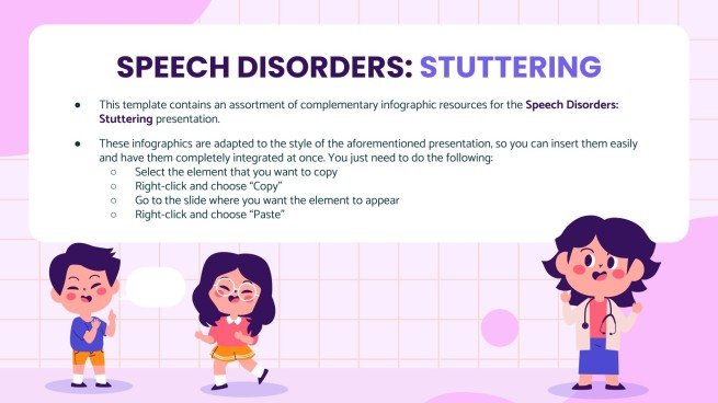 Speech Disorders: Stuttering Infographics | Google Slides