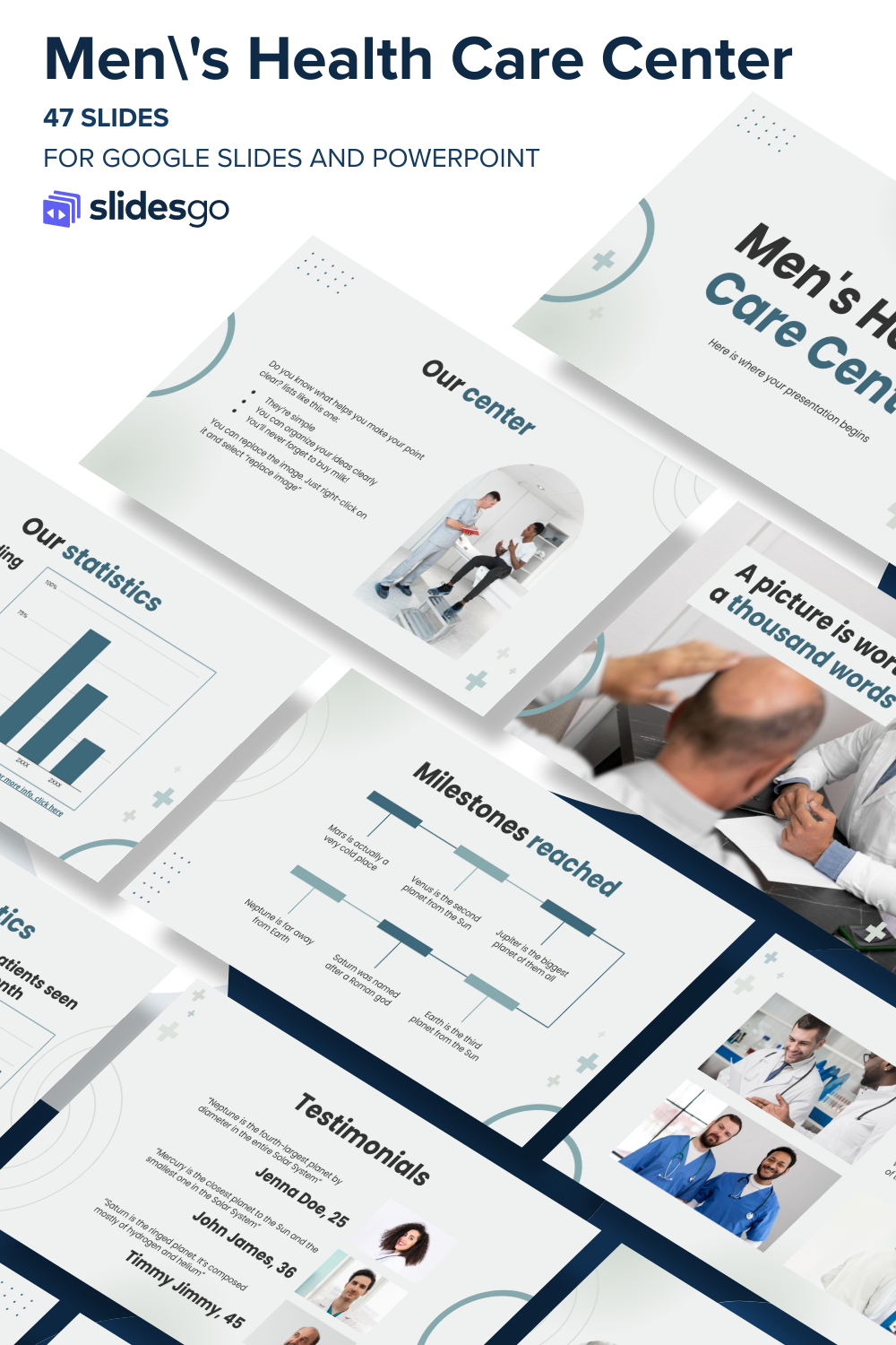 Men's Health Care Center | Google Slides & PowerPoint