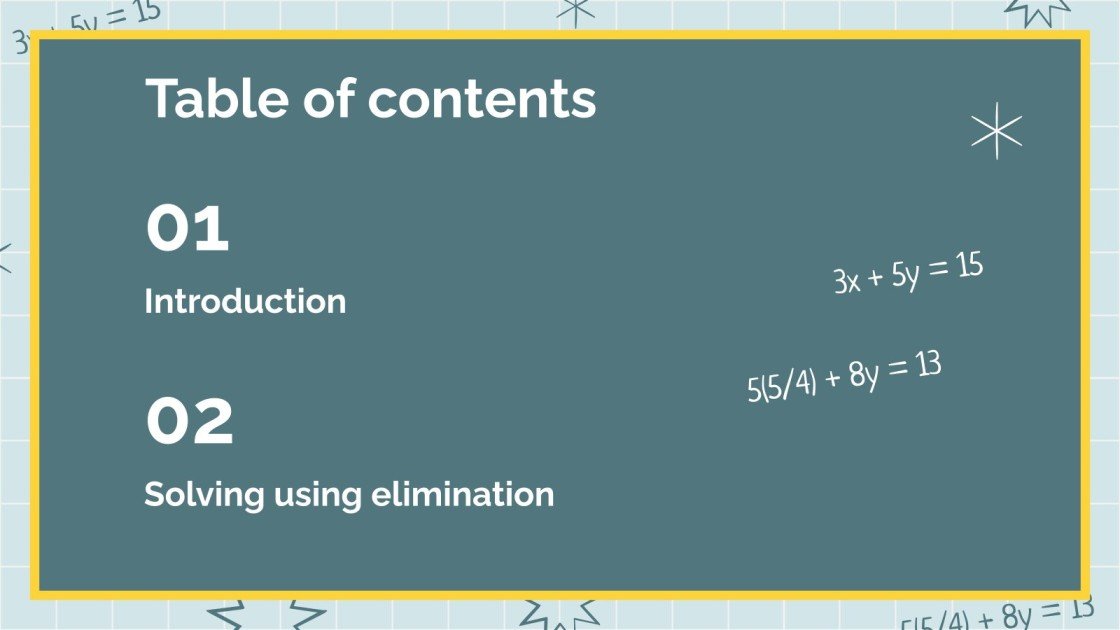How to Solve a System of Equations Using Elimination