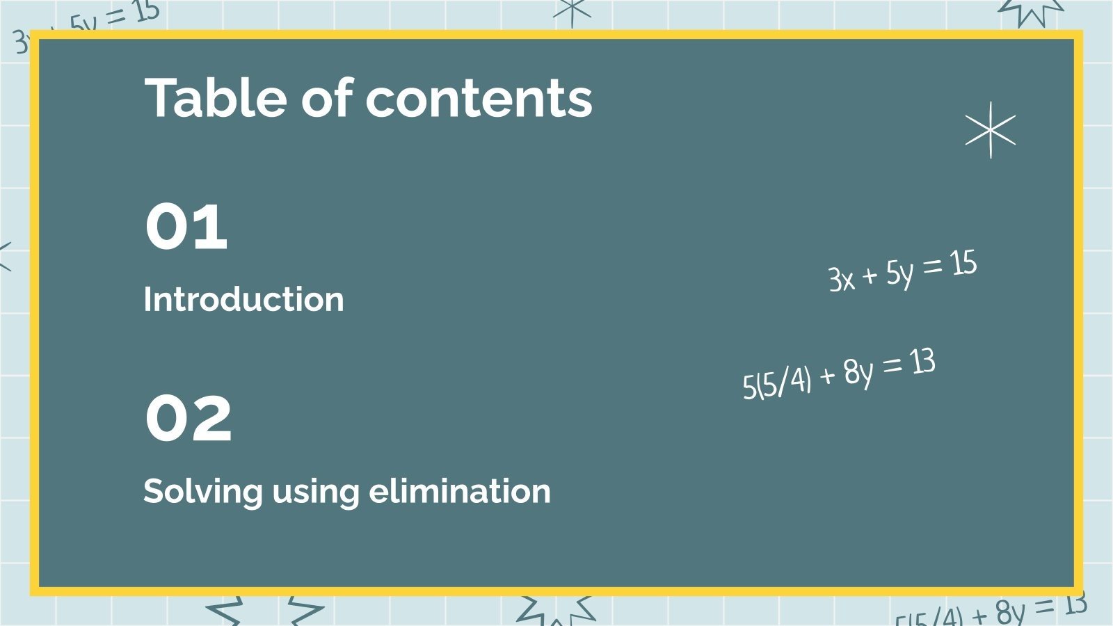 How to Solve a System of Equations Using Elimination