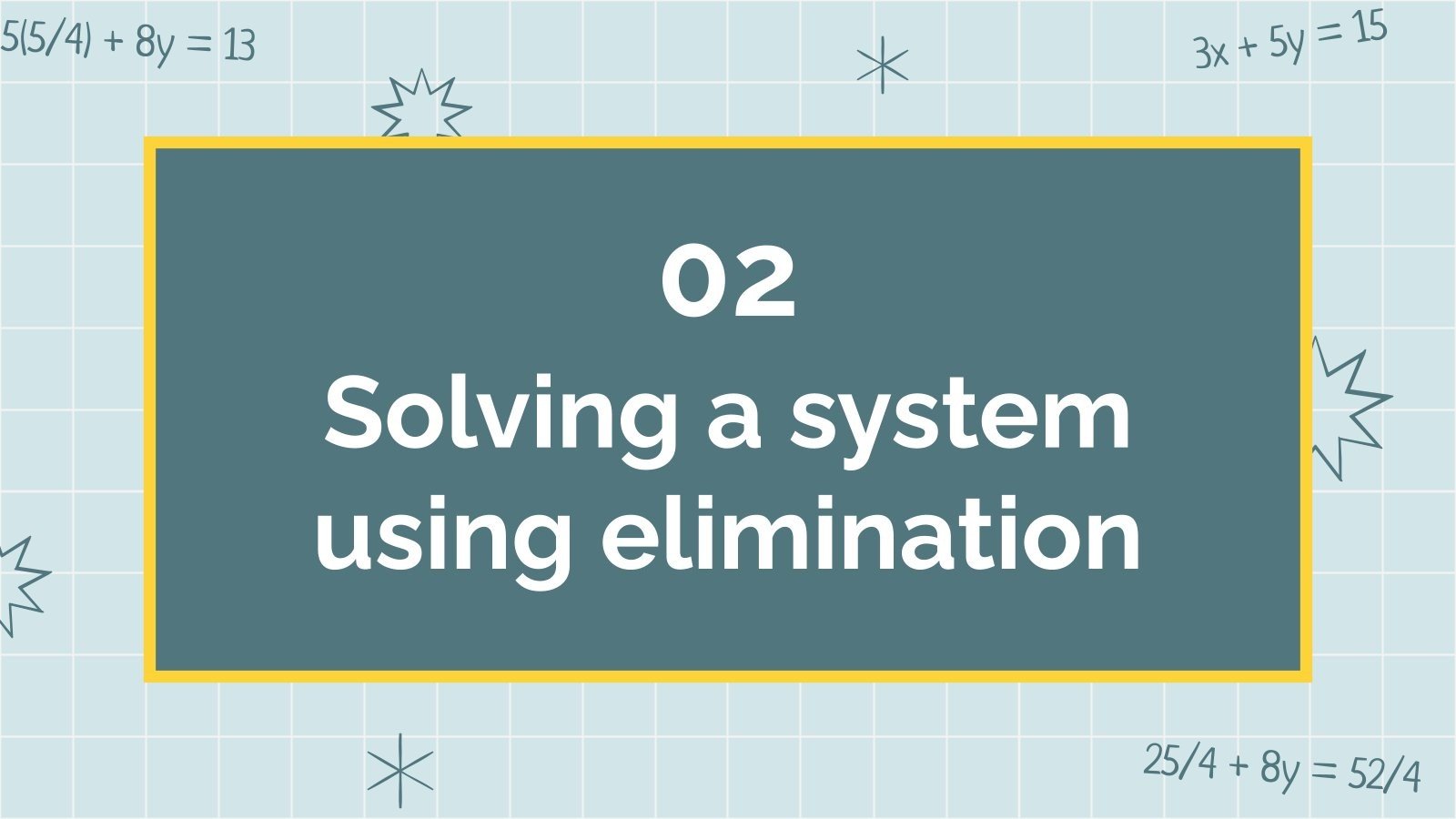 How to Solve a System of Equations Using Elimination