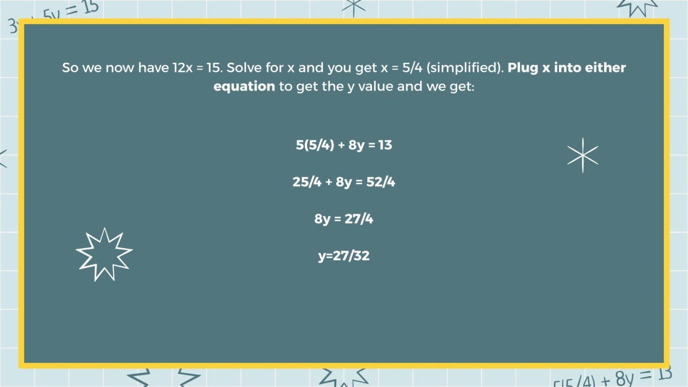 How to Solve a System of Equations Using Elimination