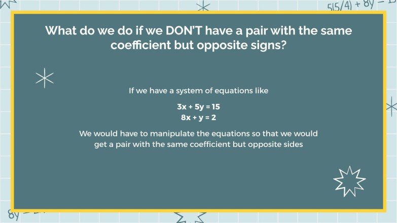 How to Solve a System of Equations Using Elimination