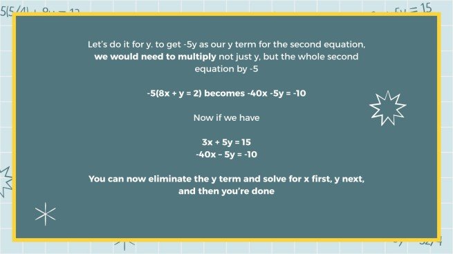 How to Solve a System of Equations Using Elimination