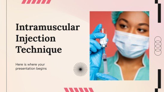 Technique d'injection intramusculaire | Google Slides et PPT
