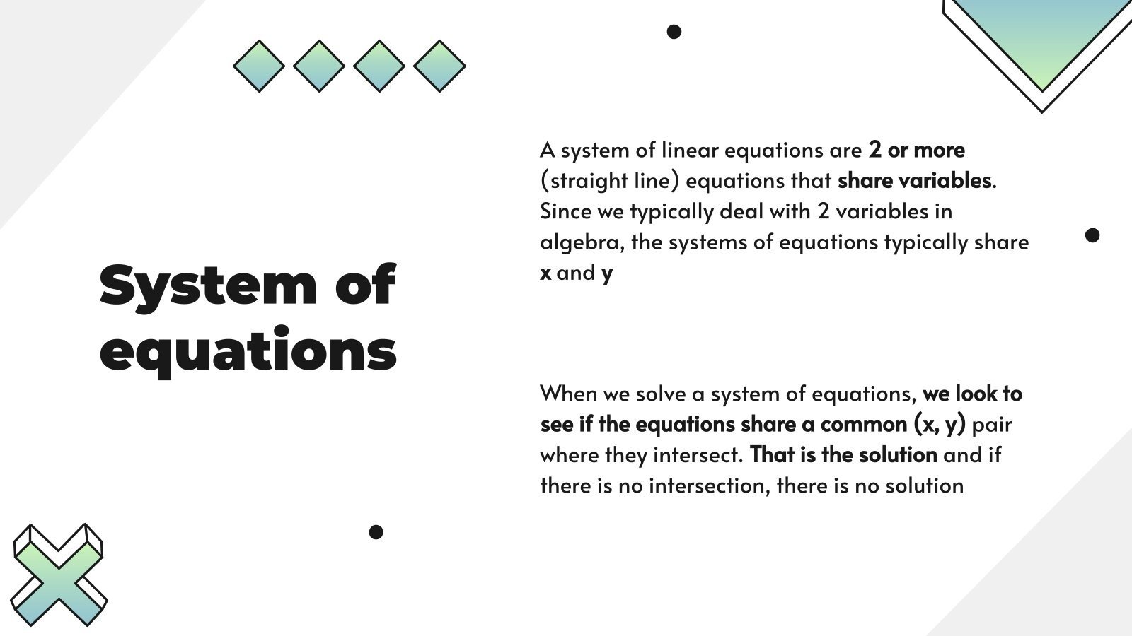 How to Solve a System of Equations Using Substitution
