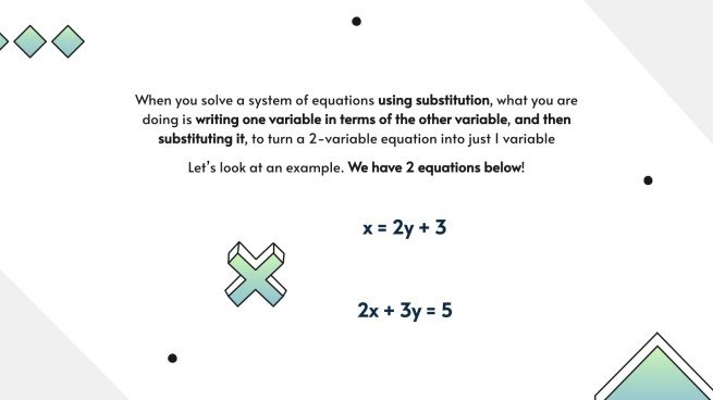 How to Solve a System of Equations Using Substitution