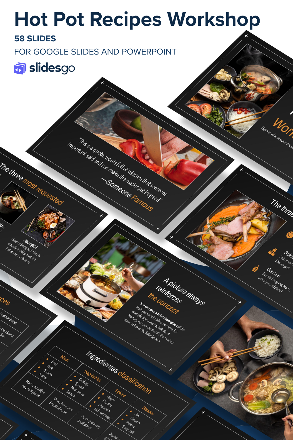 Hot Pot Recipes Workshop | Google Slides & PowerPoint