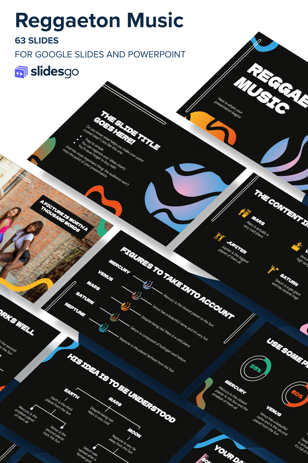 Reggaeton Music | Google Slides and PowerPoint template
