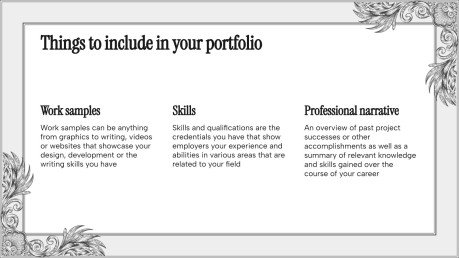 Somber Style Portfolio | Google Slides & PowerPoint