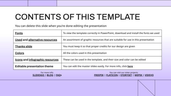 Digital Lavender Minimalist Grid - Business Basic Template