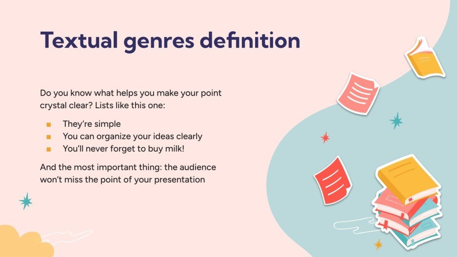 Língua e literatura: gêneros textuais | Google Slides e PPT