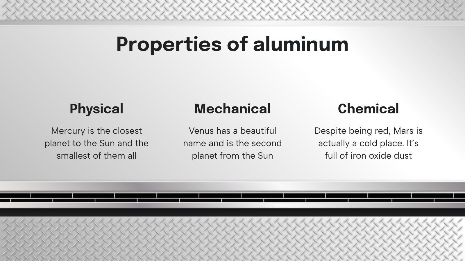Properties of Aluminum | Google Slides and PowerPoint
