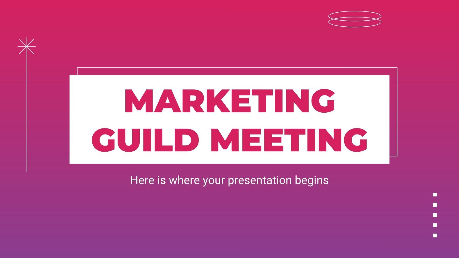 Marketing Guild Meeting | Google Slides & PowerPoint