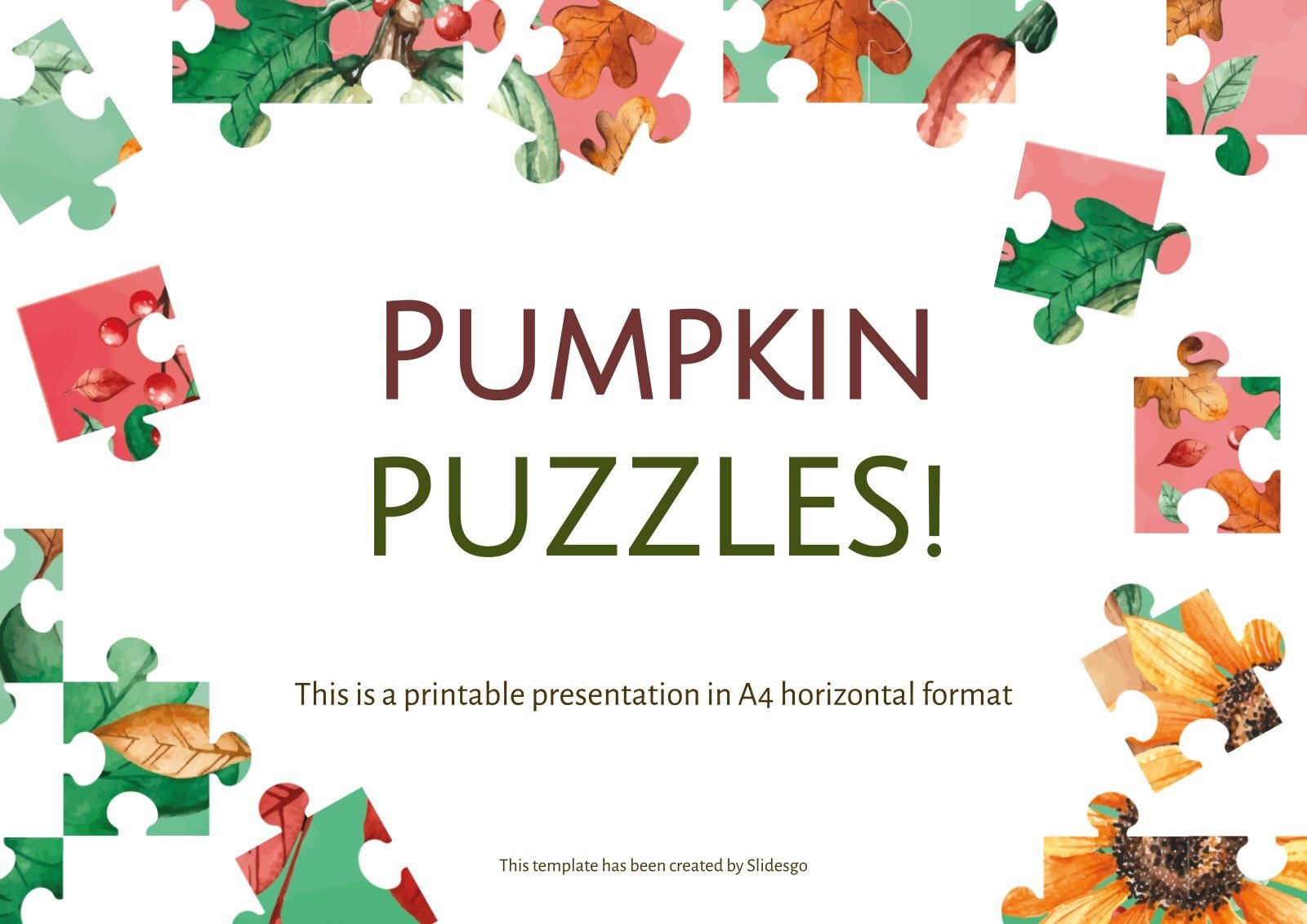 Free Google Slides and PPT Templates on Pumpkins