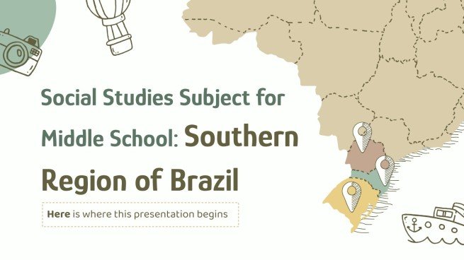 Social Studies for Middle School: Southern Region of Brazil