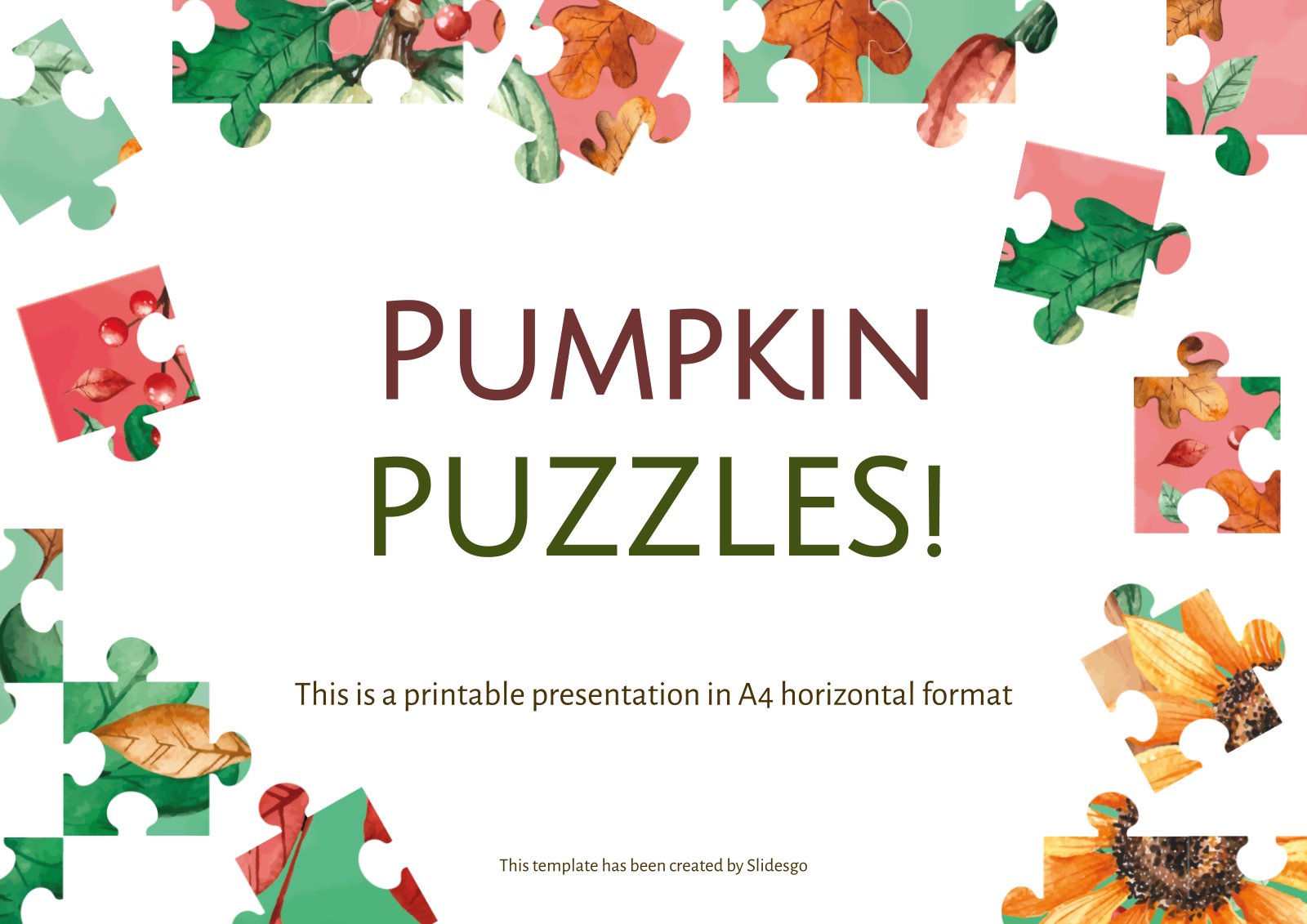 Pumpkin Puzzles! | Google Slides & PowerPoint