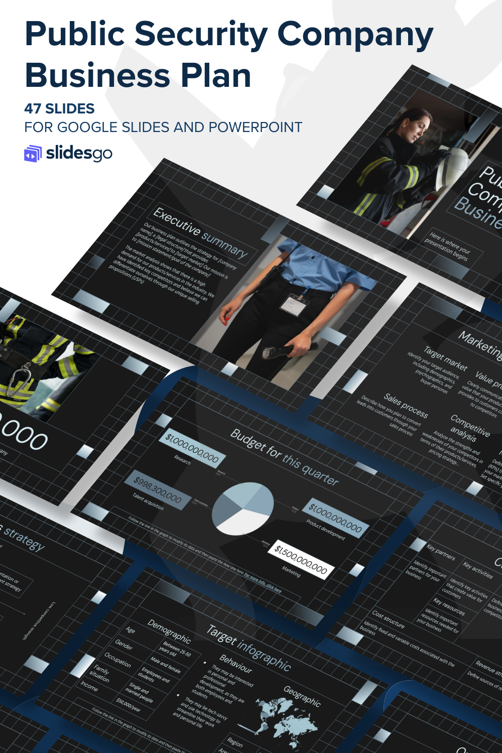 Public Security Company Business Plan | Google Slides & PPT