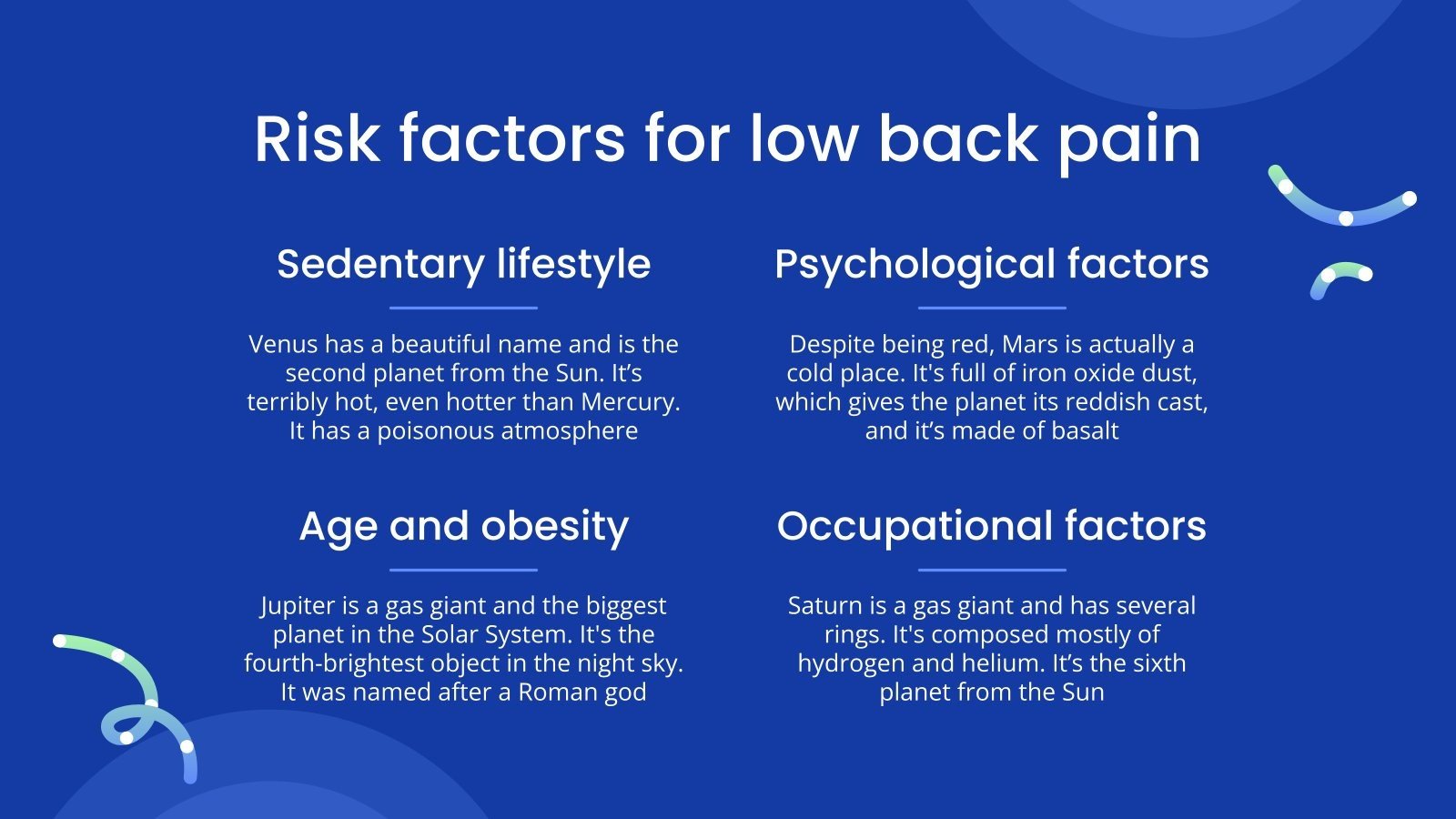 Low Back Pain Medical Center | Google Slides & PowerPoint