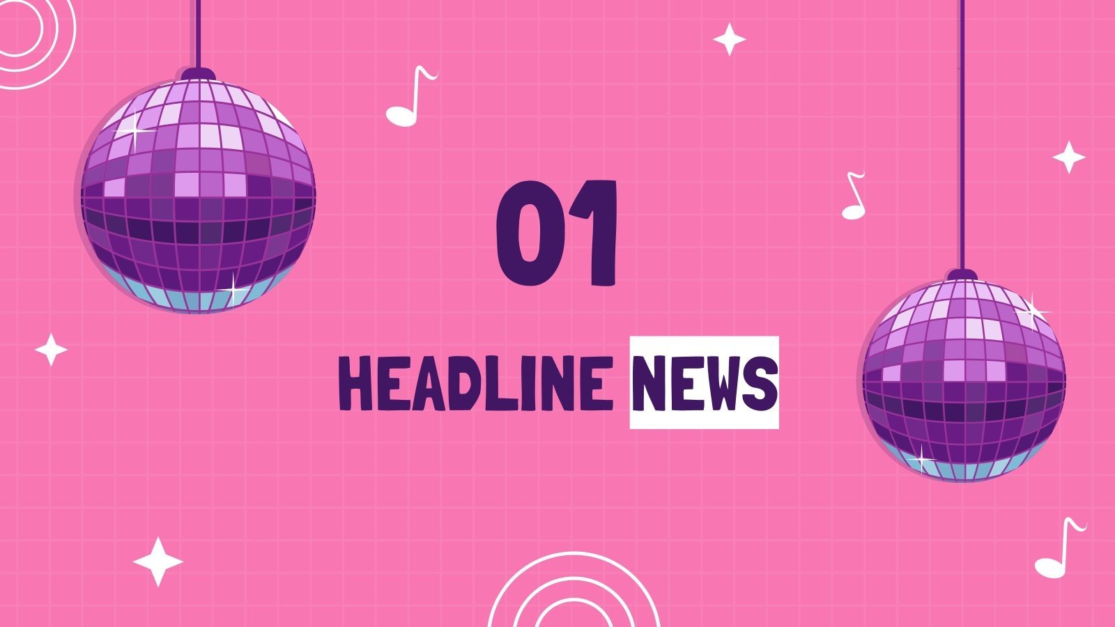 Disco Ball Decor Newsletter | Google Slides & PowerPoint