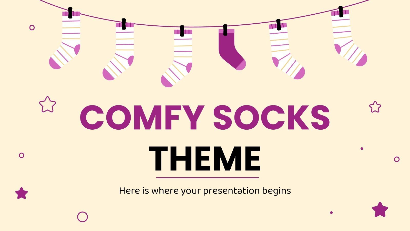 Comfy Socks Theme | Google Slides & PowerPoint template