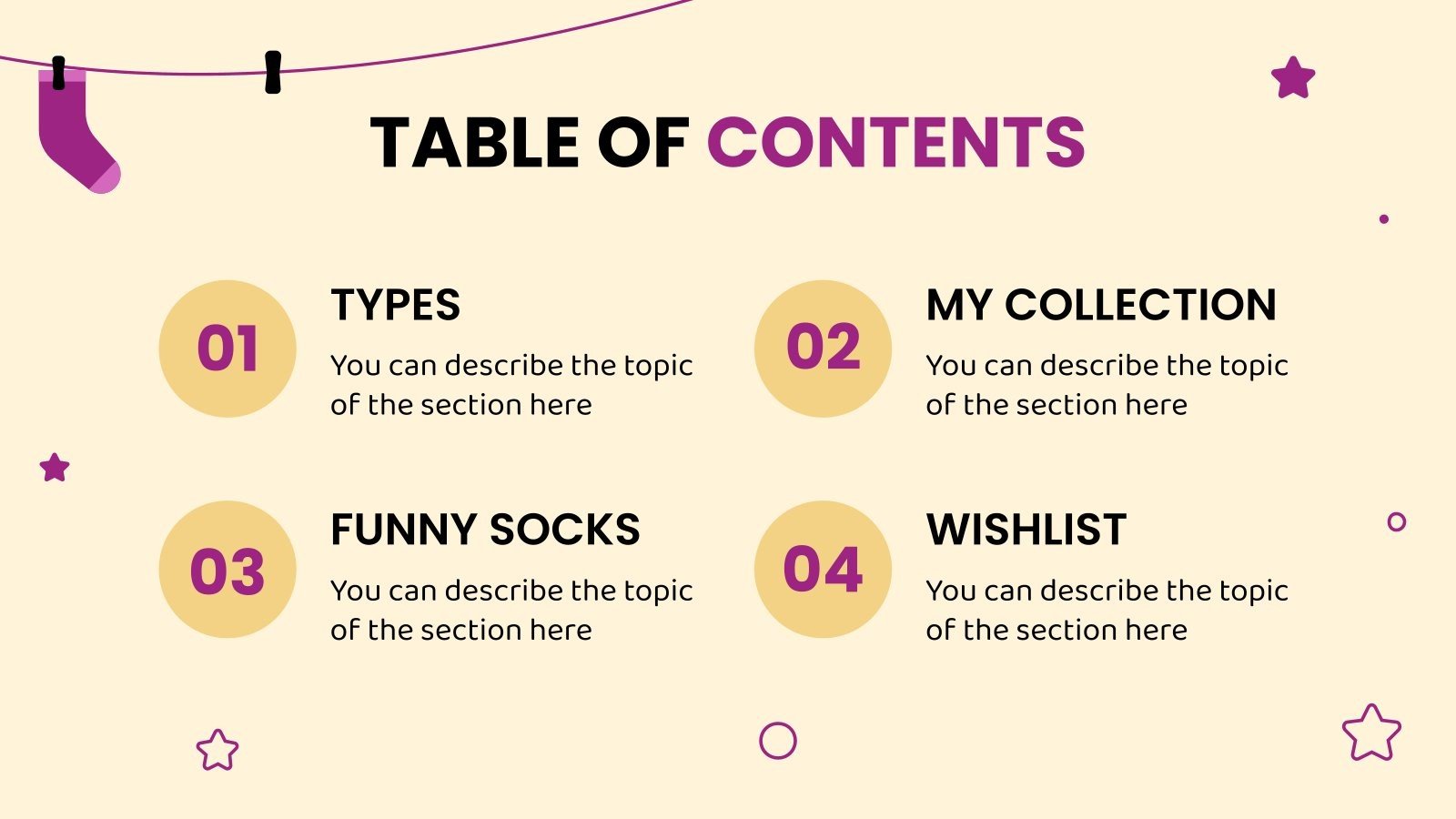 Comfy Socks Theme | Google Slides & PowerPoint template
