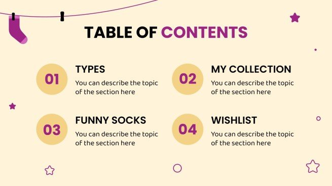 Comfy Socks Theme | Google Slides & PowerPoint template