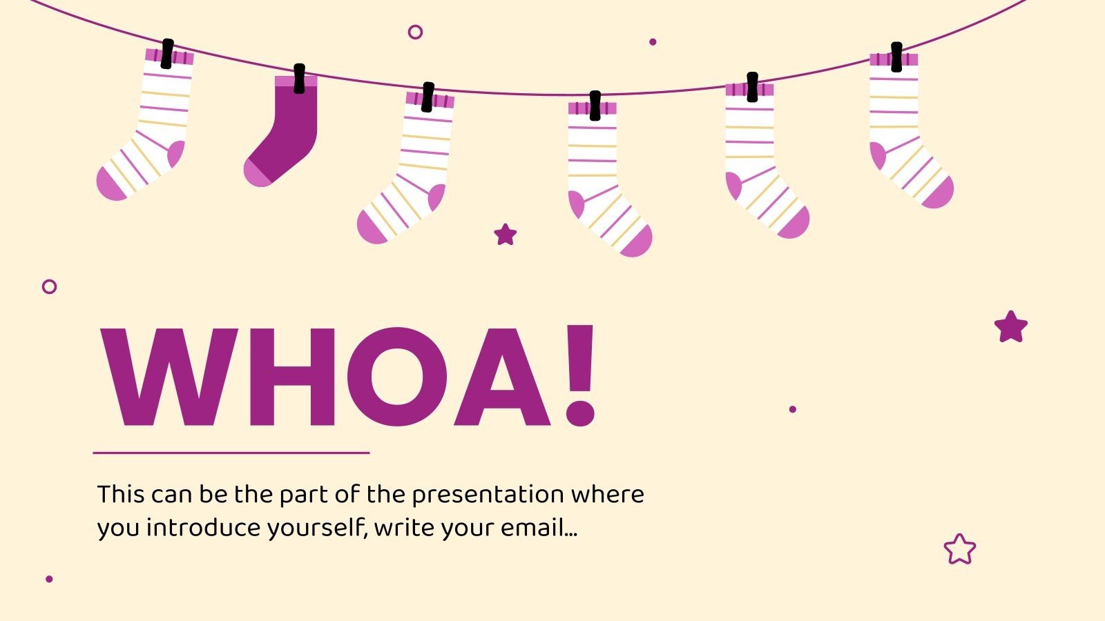 Comfy Socks Theme | Google Slides & PowerPoint template