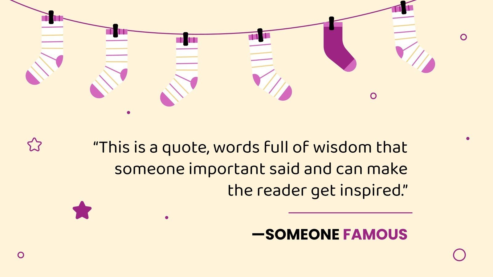 Comfy Socks Theme | Google Slides & PowerPoint template