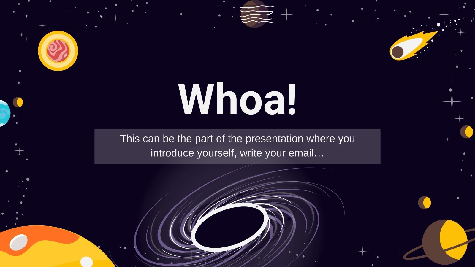 Science Subject for High School: Black Hole | Google Slides