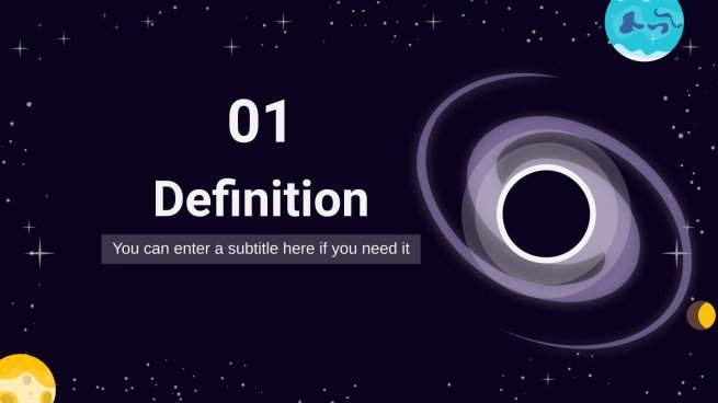 Science Subject for High School: Black Hole | Google Slides