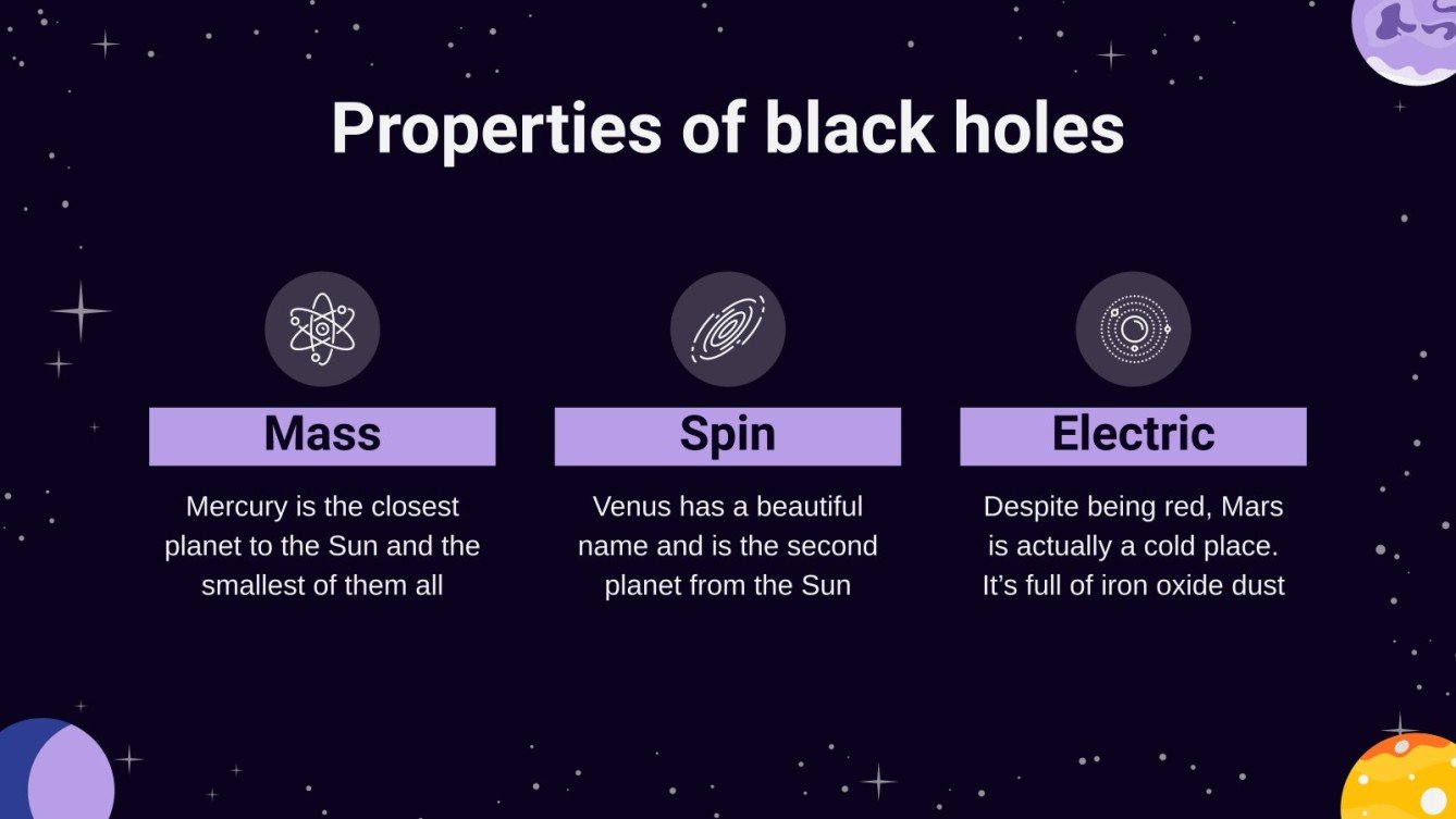 Science Subject for High School: Black Hole | Google Slides