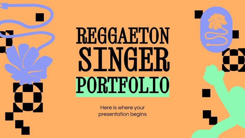 Reggaeton Singer Portfolio | Google Slides & PowerPoint