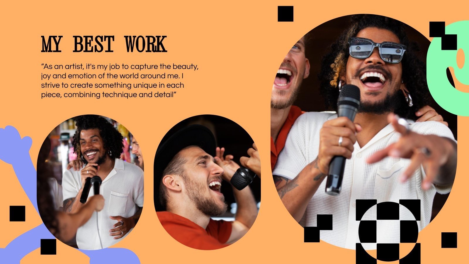 Reggaeton Singer Portfolio | Google Slides & PowerPoint