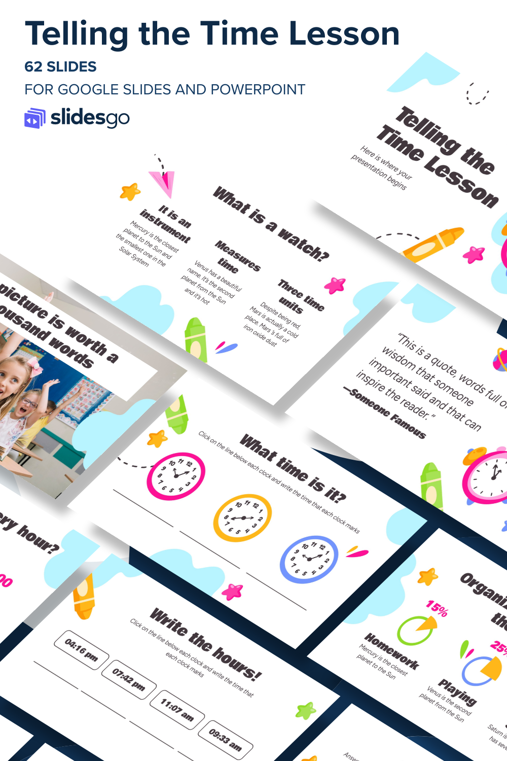 Telling the Time Lesson | Google Slides & PowerPoint