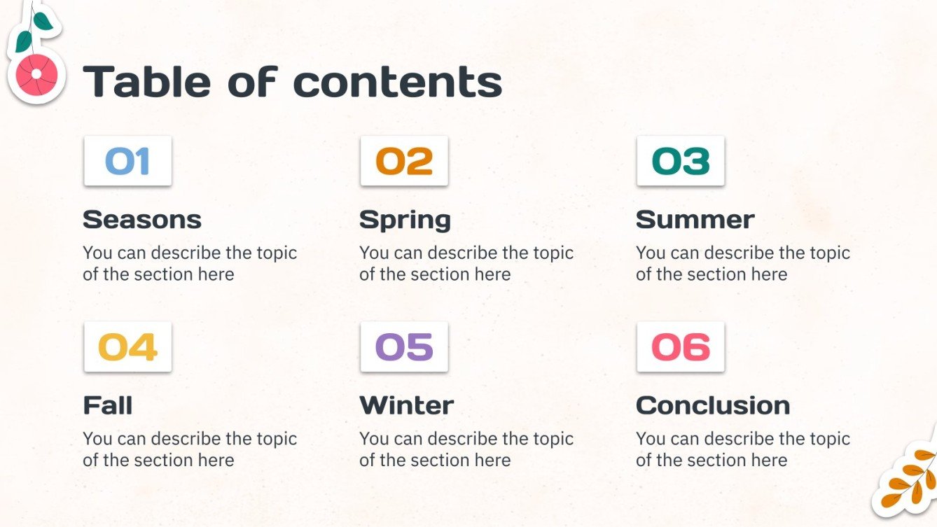 Seasons of the Year | Google Slides & PowerPoint