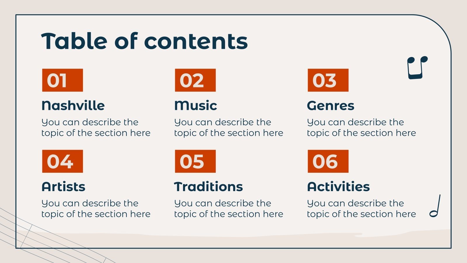 Typical Nashville Music | Google Slides & PowerPoint