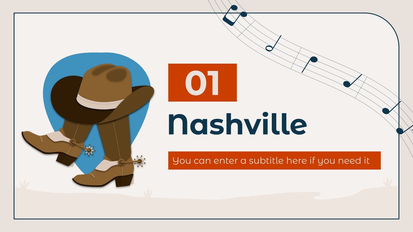 Typical Nashville Music | Google Slides & PowerPoint