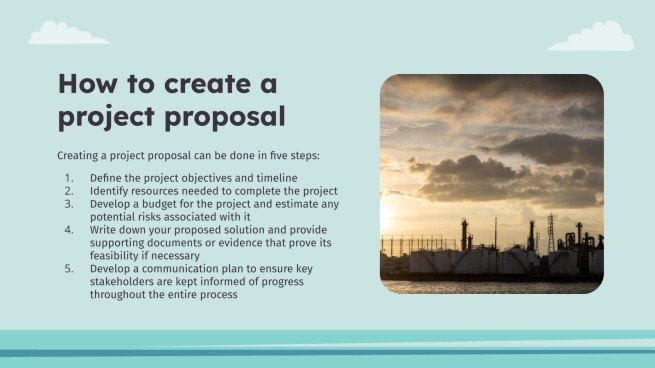 Sustainable Oil Drilling Project Proposal | Google Slides