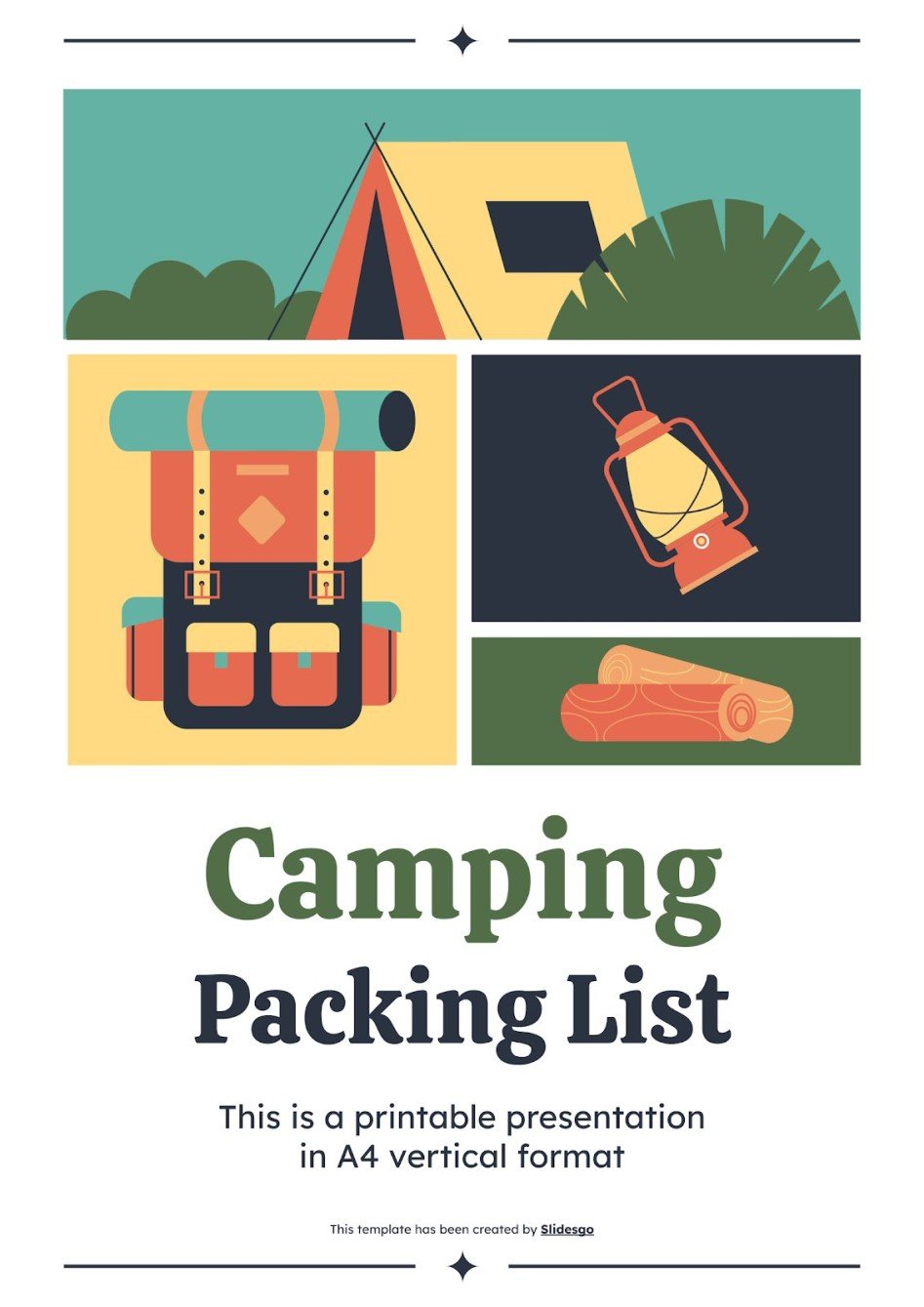 Camping Packing List | Google Slides & PowerPoint