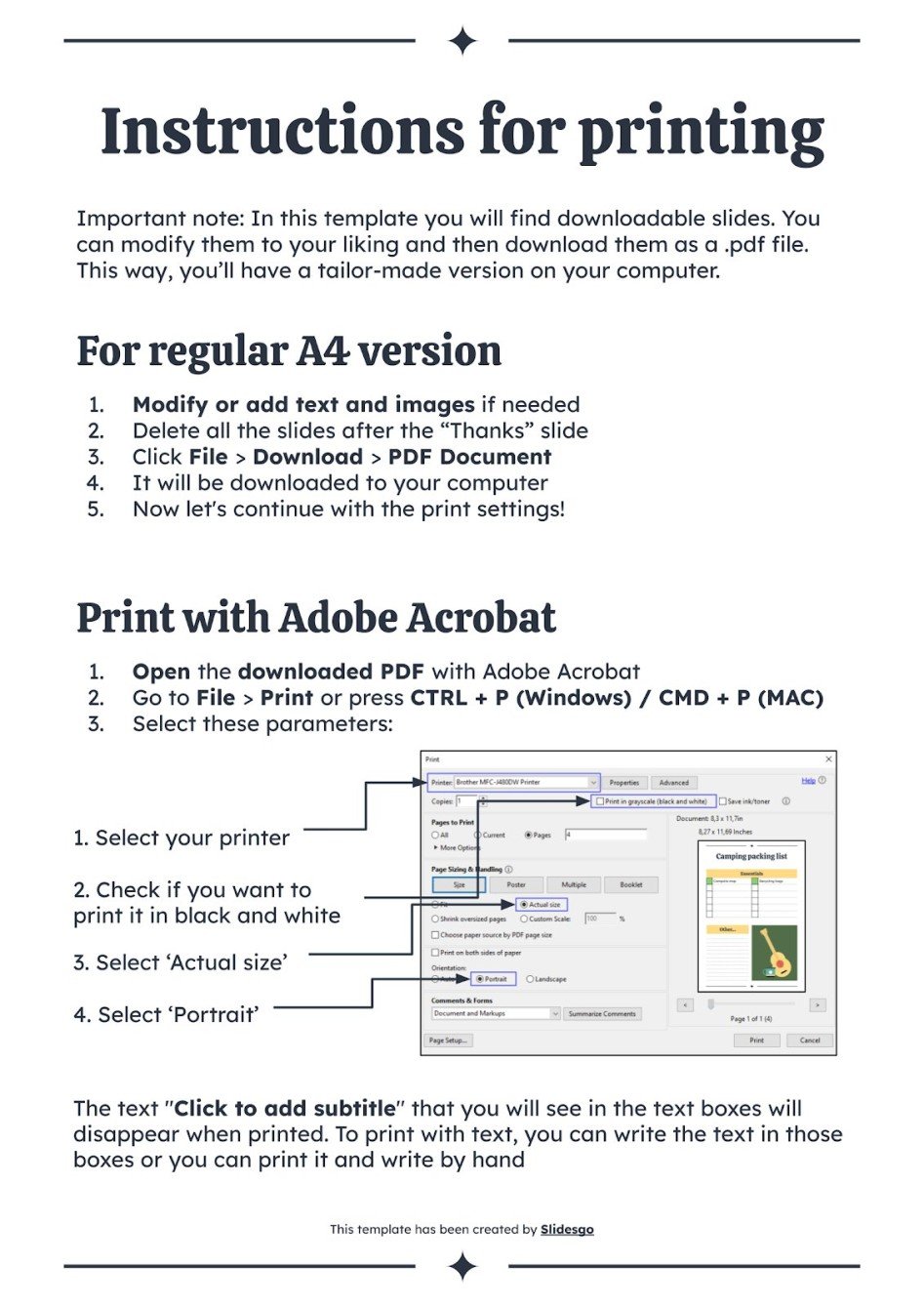Camping Packing List | Google Slides & PowerPoint