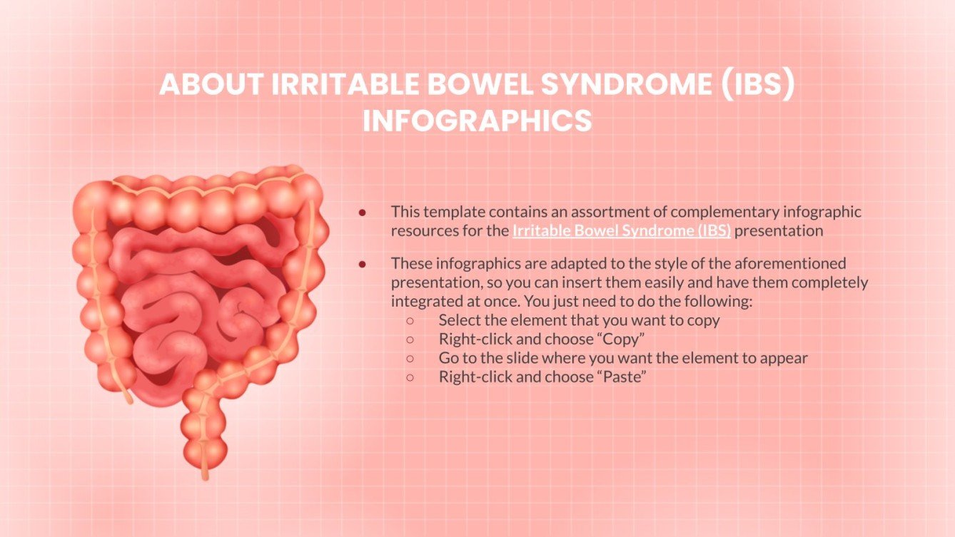 Irritable Bowel Syndrome (IBS) Infographics | Google Slides