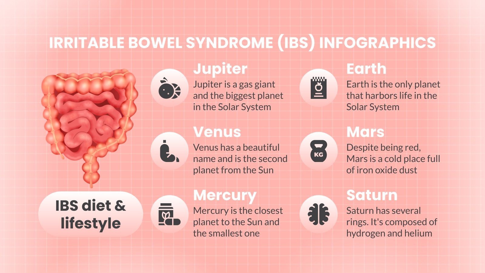 Irritable Bowel Syndrome (IBS) Infographics | Google Slides