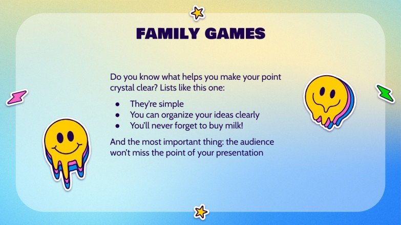 Games and Play with Family | Google Slides & PowerPoint