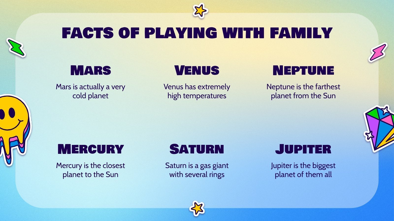 Games and Play with Family | Google Slides & PowerPoint