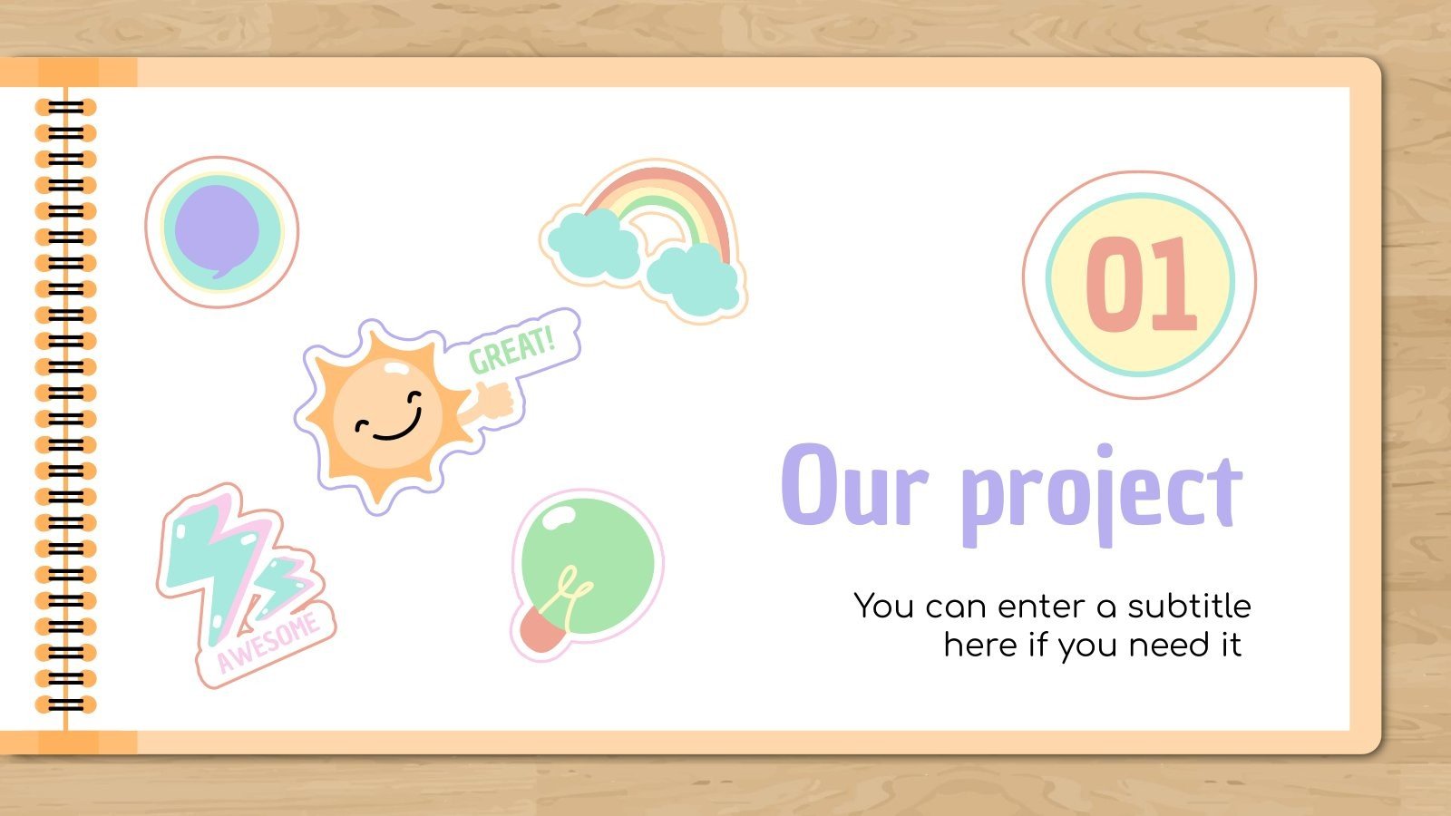 Pastel Notebook Slideshow for Business | Google Slides
