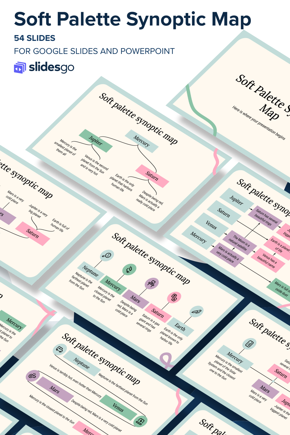 Soft Palette Synoptic Map | Google Slides & PowerPoint