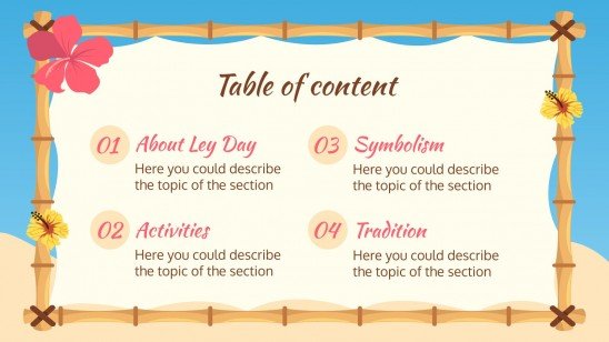 Hawaiian Lei Day | Google Slides & PowerPoint template